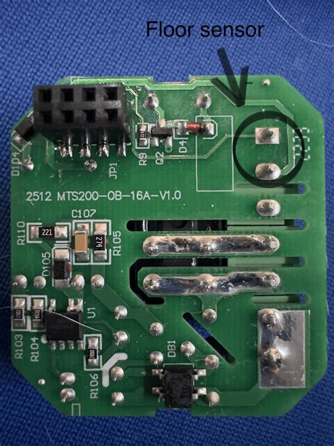 Mts200 Thermostat External Sensor Resistor On Pcb Rmeross