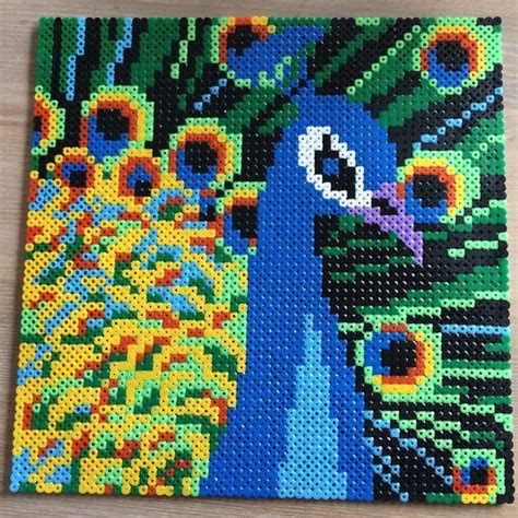 Hama Beads Peacocks And Beads On Pinterest Hama Beads Patterns
