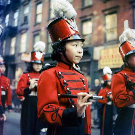 老照片 1960年美国纽约华人在唐人街庆祝新年 好不热闹 哔哩哔哩