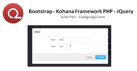 bootstrap kohana framework php jquery modal form el blog de julio