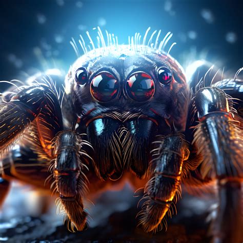 Tarantula Face In Extreme Close Up By Akbar Pinheiro Playground