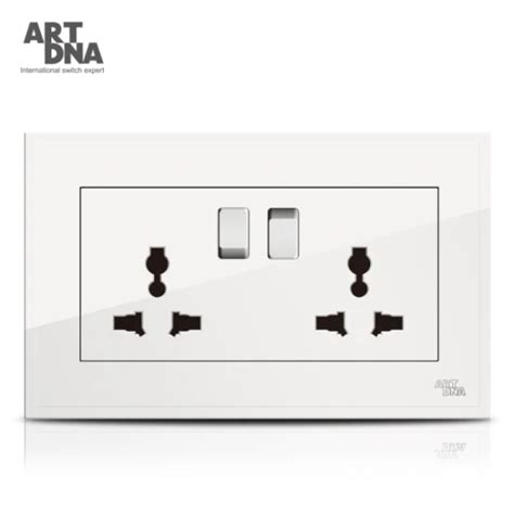 Artdna 3 Pin Universal Switched Socket With LED Indicator Module Wall Socket Wall Socket And