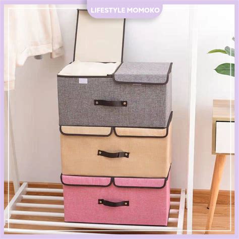 Clothes Cabinet Storage Box Clothes Storage Organizers Folable Storage Box Kotak Simpanan Baju