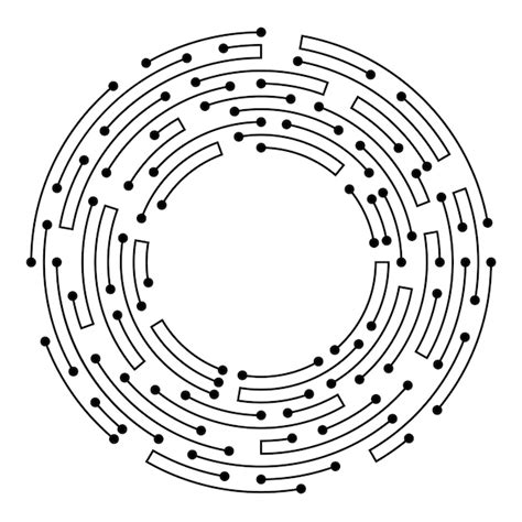 Premium Vector Technology Circuit Board Circle Background