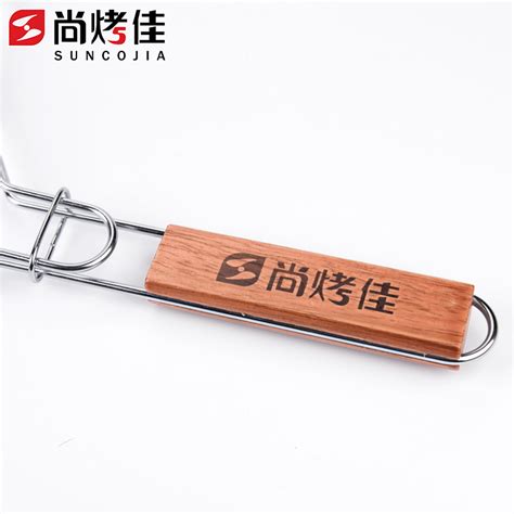 尚烤佳烤鱼夹子不锈钢烤鱼网加粗加厚大号烧烤网烧烤工具烧烤配件 虎窝淘