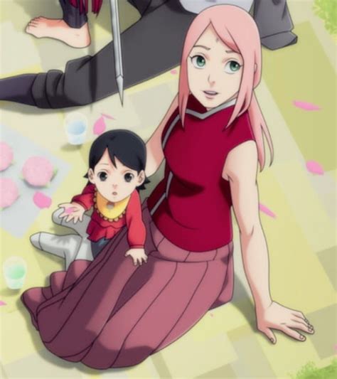 Sakura And Sarada Personajes De Naruto Parejas De Naruto Sarada Y