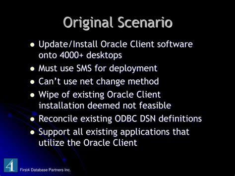 Ppt Oracle Client Deployment Within A Large Corporate Environment Revisited Powerpoint