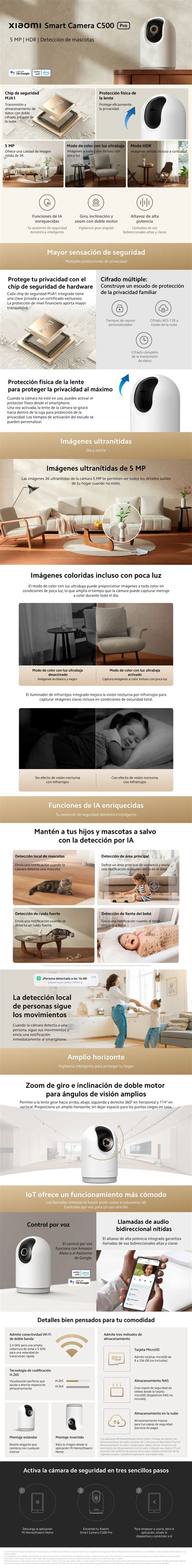 Cámara Seguridad Xiaomi Smart Camera C Pro