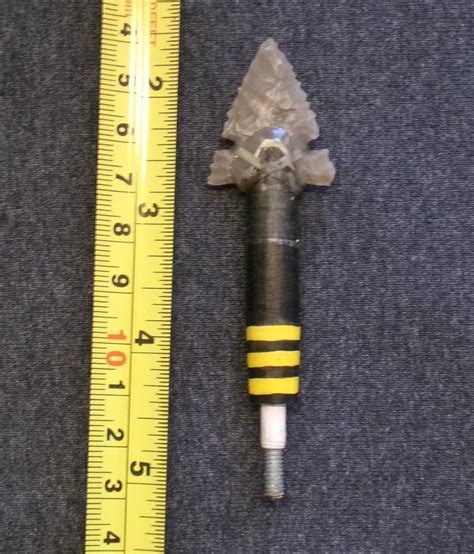 Flint Hunting Arrowhead For Modern Arrows 130 Grains Primitive Pathways