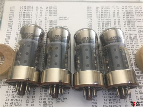 Tubes 6550 Philips Matched Quad Power Tube Amplifier Tubes Photo