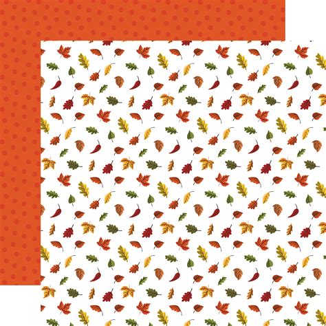 Fall Fun Freshly Fallen 12x12 Patterned Paper Echo Park Paper Co