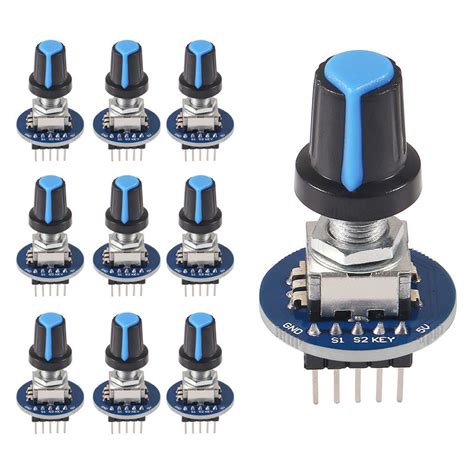 10pcslot Rotary Encoder Module For Arduino Brick Sensor Development Round Audio Rotating Poten