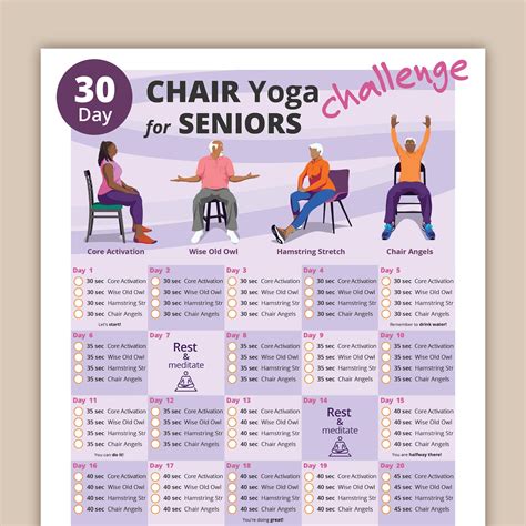 Senior Citizen Printable Chair Yoga Poses Free Printable A Z