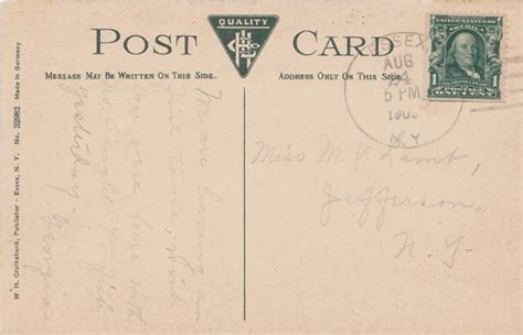 Vintage Postcard Northern Essex Waterfront View Essex On Lake Champlain