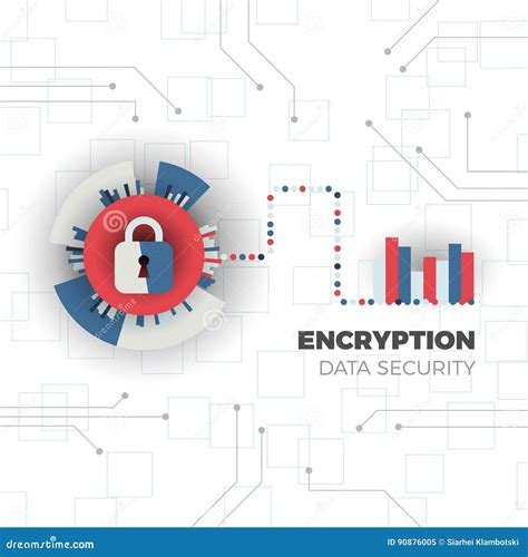 Data Encryption Concept Stock Vector Illustration Of Global 90876005