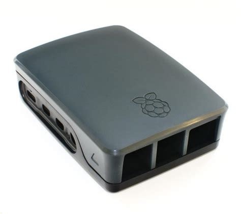Raspberry Pi Hivatalos Doboz A Raspberry Pi 4b Hez Feketeszürke