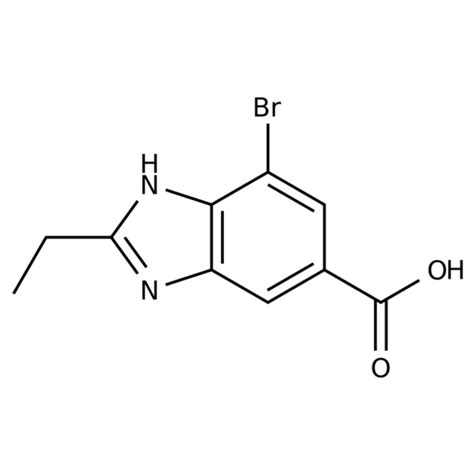Synthonix Inc 1378260 23 1 7 Bromo 2 Ethyl 1H Benzo D Imidazole 5 Carboxylic Acid
