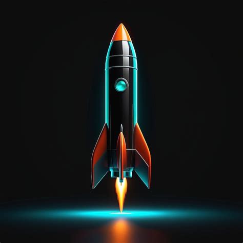 Premium Photo 3d Rendered Rocket Launch In Space Space On Dark