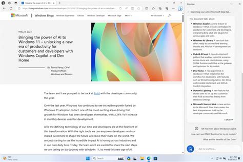 Microsoft запустила тестирование ИИ Copilot на базе ChatGPT в Windows