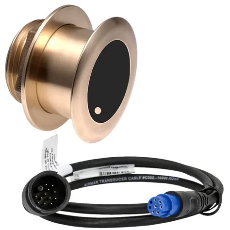 Airmar B175l Bronze 20 Degree Thru Hull 1kw Fgarmin W8 Pin Connector