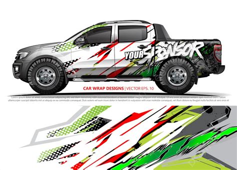 자동차 랩 데칼 디자인 매체 트럭 스포츠 데칼 Png 일러스트 및 벡터 에 대한 무료 다운로드 Pngtree