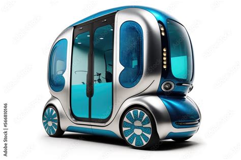 Future Of Urban Autonomus Mobility Av City Taxi Cab Car Av Public Transportation