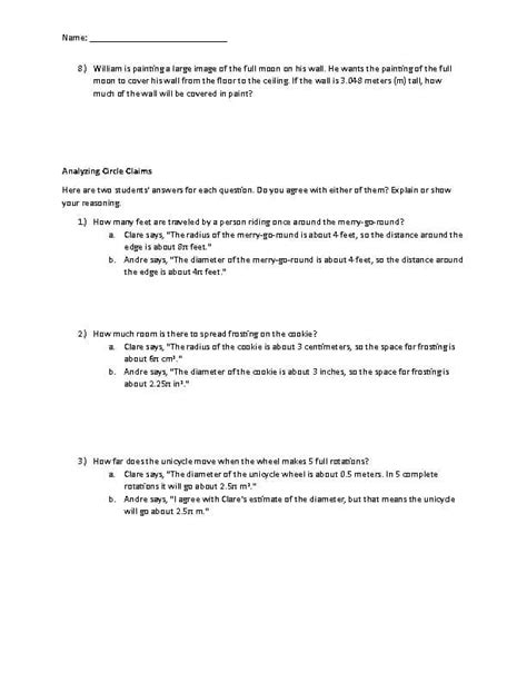 Area Or Circumference Word Problem Practice English And Spanish
