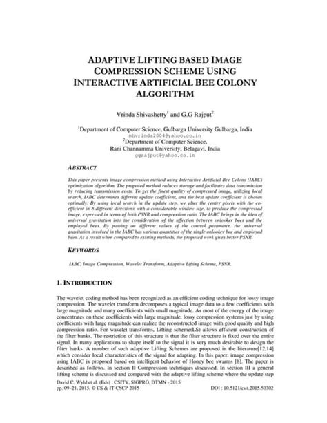 adaptive lifting based image compression scheme using interactive