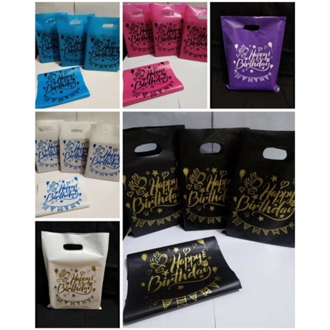 Jual Isi 10 Lembar Plastik Happy Birthday Rea Plastik Snack Souvenir