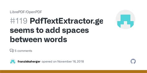Pdftextextractorgettextfrompage Seems To Add Spaces Between Words