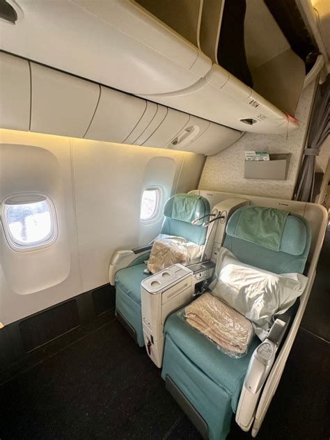 대한항공 프레스티지석비즈니스석 좌석 지정 팁 칼라운지 기내식 후기 네이버 블로그