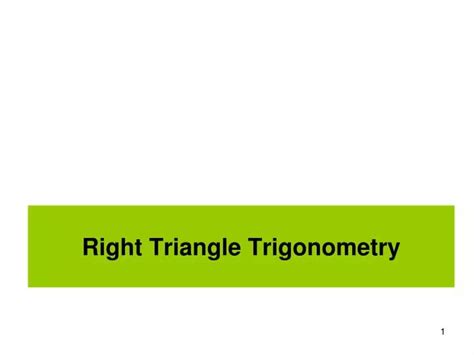 Ppt Right Triangle Trigonometry Powerpoint Presentation Free