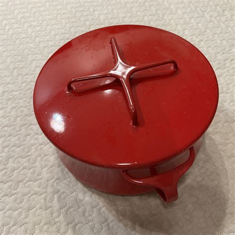 ダンスク 23cm 鍋 Dansk コベンスタイル 赤ホーロー両手鍋 メルカリ