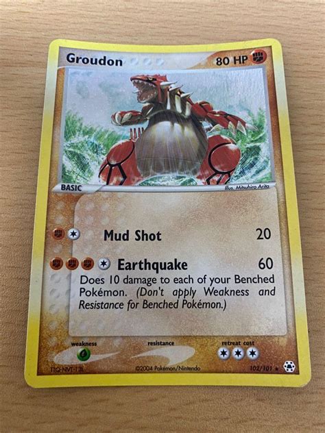 Groudon Holo Secret Rare Ex Hidden Legends 102101 Nm Hobbies And Toys