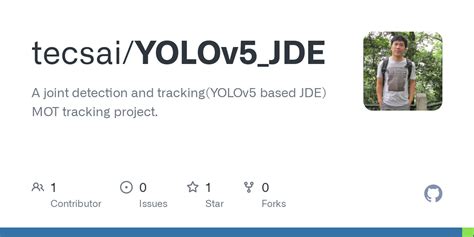 GitHub Tecsai YOLOv5 JDE A Joint Detection And Tracking YOLOv5 Based
