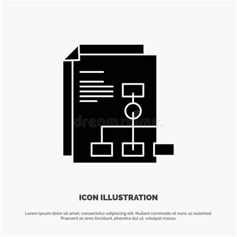 Presentation Graph Invoice Report Solid Glyph Icon Vector Stock Vector Illustration Of