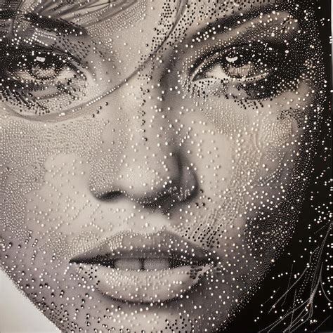 Premium Photo Closeup Portrait Of A Womans Face Created With Small