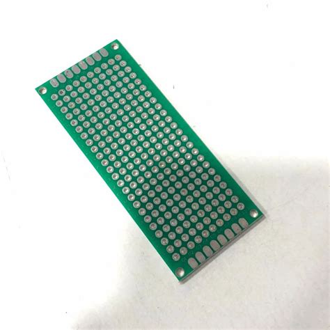 1 6mm Roboway 3 7 Cm Double Sided Universal Pcb Prototype Board Green