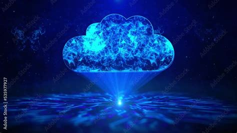Cloud Text With Hud Rotation Digital Technology Interface Sci Fi