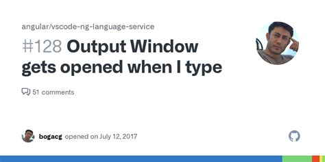 Output Window Gets Opened When I Type Issue Angular Vscode Ng Language Service GitHub