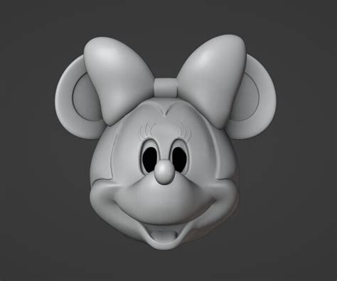 Artstation Minnie Mouse Helmet Printable Resources