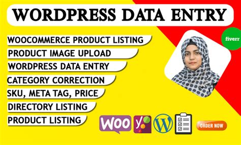 Do Wordpress Data Entry And Woocommerce Product Upload By Wordpressosa Fiverr