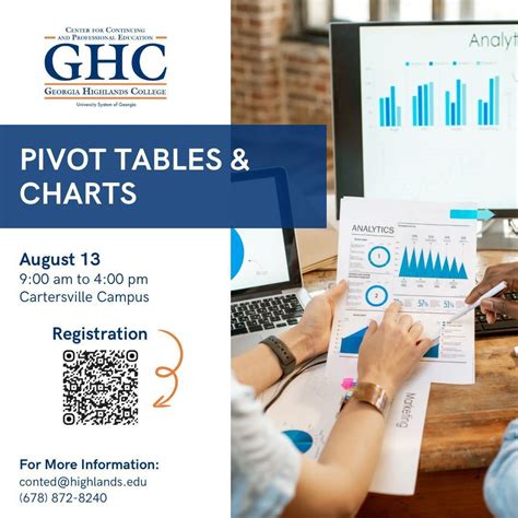 learn pivot tables and charts in excel ghc continuing and professional