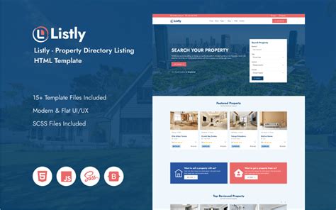 Listly Property Directory Listing HTML Template