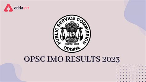 Opsc Insurance Medical Officer Result 2023 Out Pdf Link