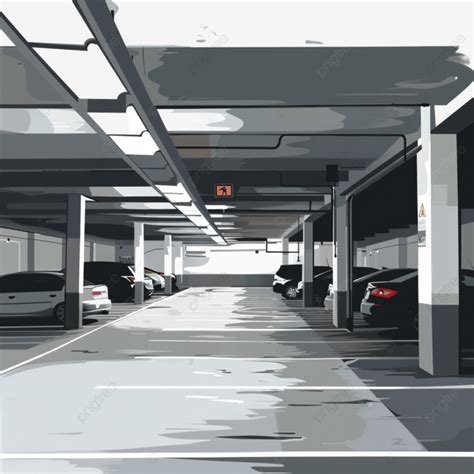 Underground Parking Landing Header Vector Business Building Car Png