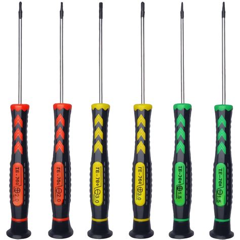 Screwdriver Set Of 6 Magnetic Flathead And Phillips
