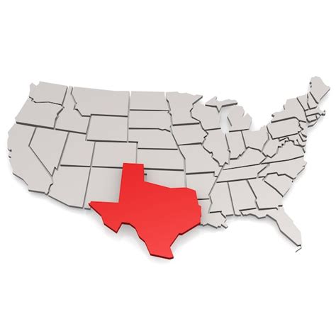 Premium Photo Texas Map