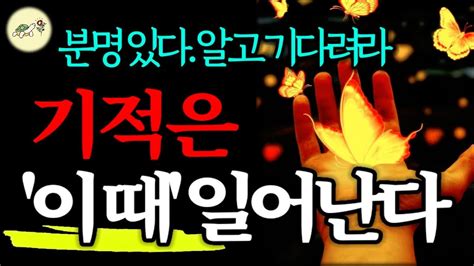 🐢걱정마라 분명 기적은 있다 이럴 때 이루어진다바라는 대로 이루어진다 Youtube