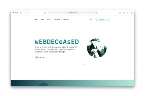 Github Webdecasedpersonal Website Personal Portfolio Built With Nextjs
